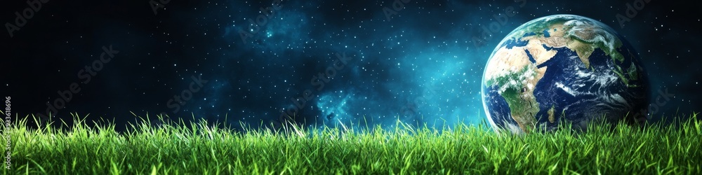 Eco-Friendly Earth in Glass Sphere: Creative Abstract Concept for World ...