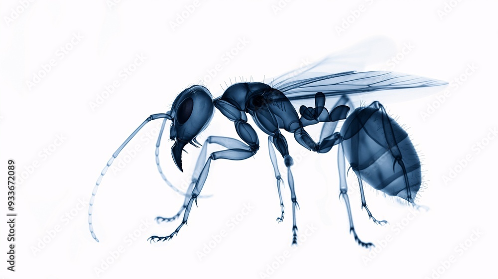 The Anatomical Architecture of an Ant: Unveiling the intricate skeletal ...