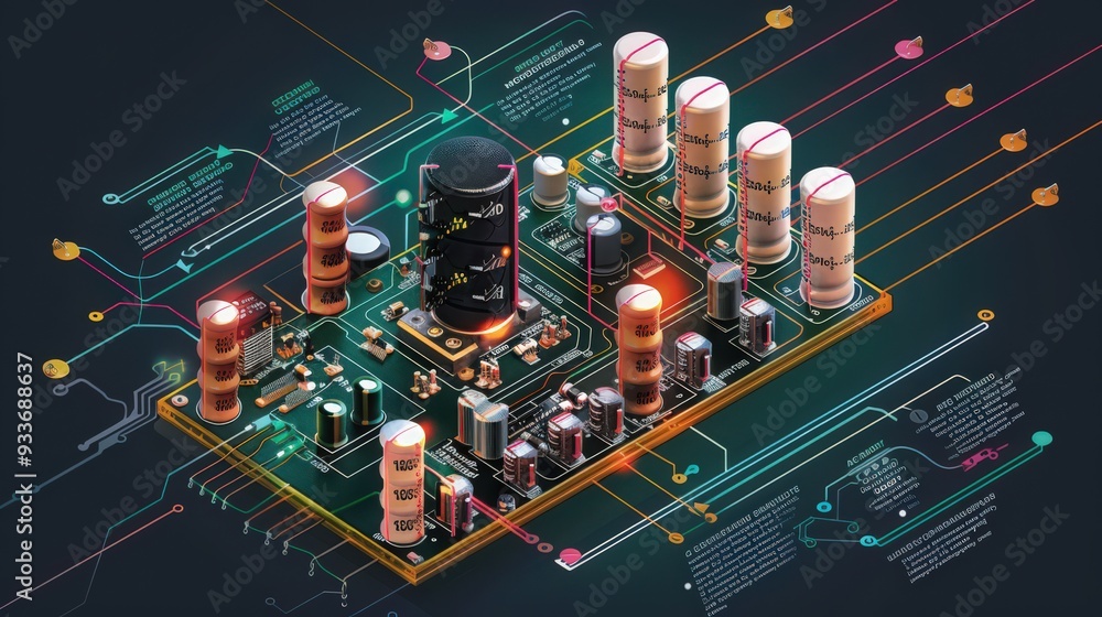 Detailed illustration of a basic amplifier circuit, including input and ...