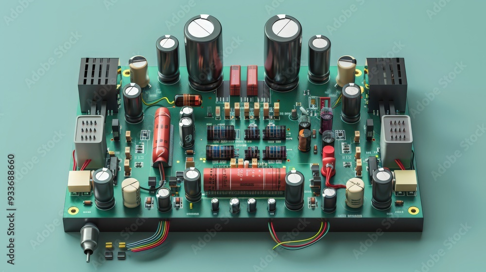 Detailed illustration of a basic amplifier circuit, including input and ...