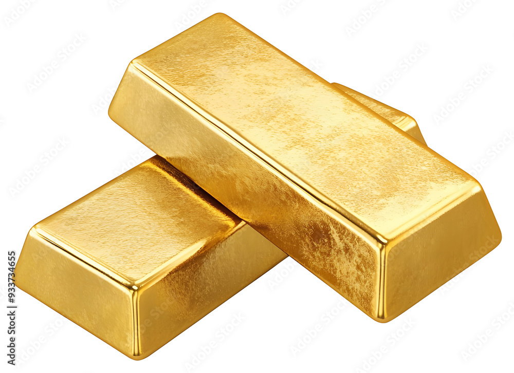 gold bar, real gold, gold stack, pure gold, dicut, PNG file, isolated ...