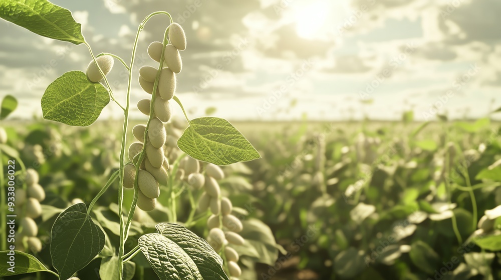 Soybean Cultivation: Plant Anatomy, Technology, and Open Fields Stock ...