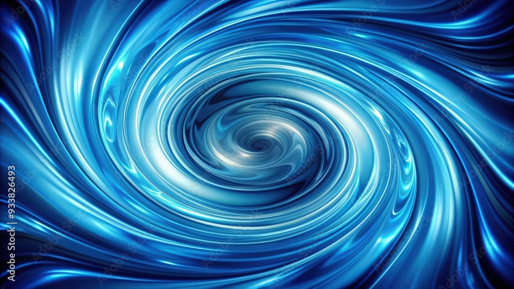 Dynamic blue rotational whirlpool motion, water, vortex, swirl, whirl ...