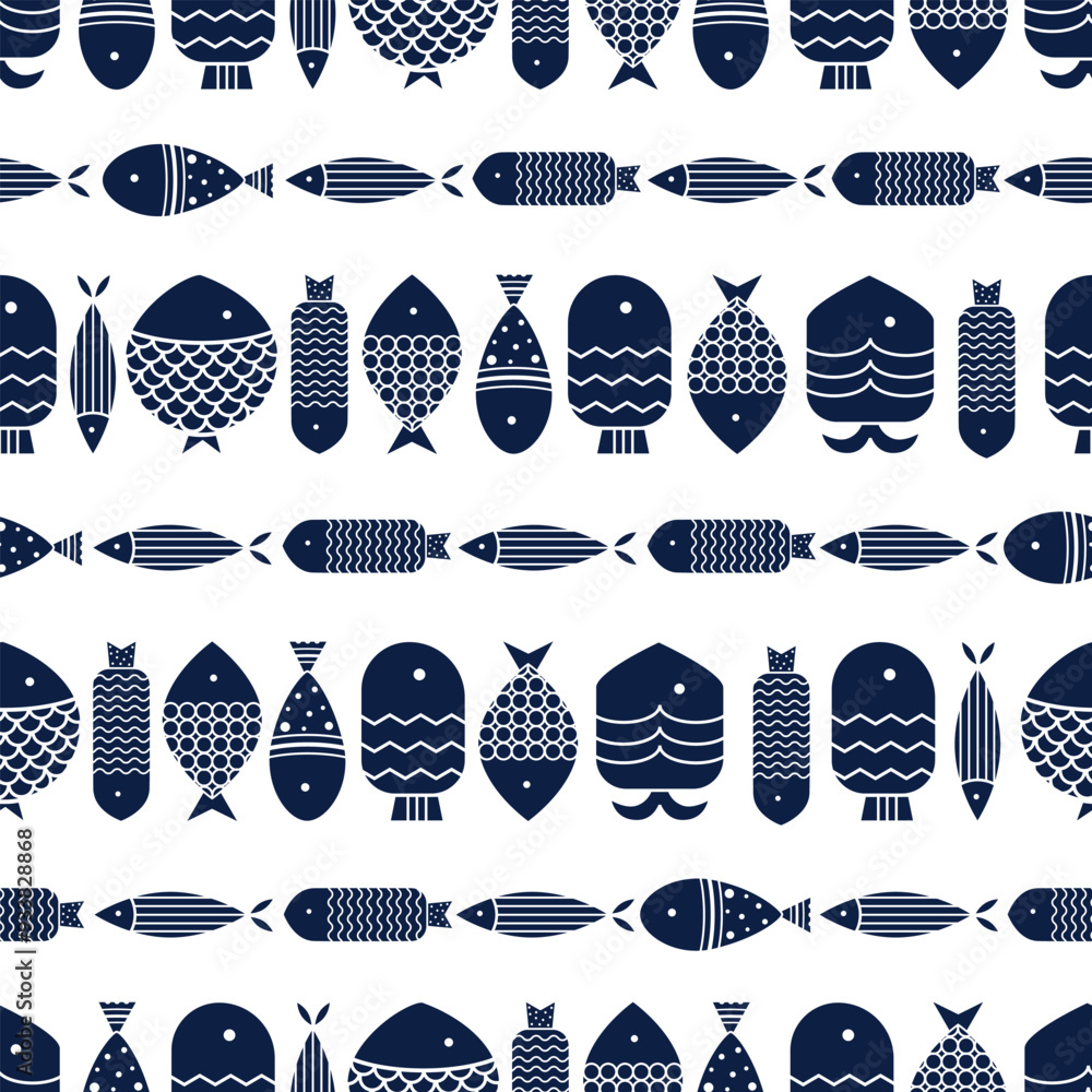 Cute fish. Kids background. Seamless pattern. Can be used in textile ...