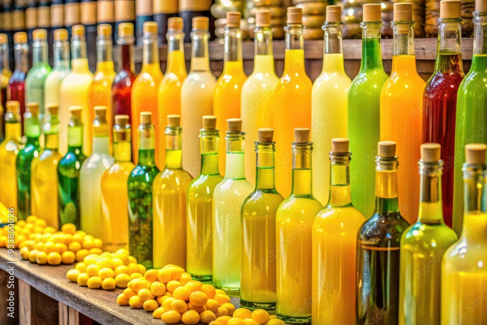 Colorful array of Limoncello bottles from different brands, with Dutch ...