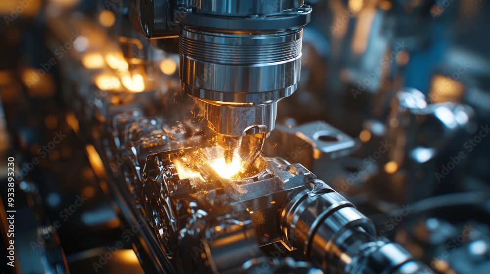 Pressure forces the piston down on the power stroke, turning the ...