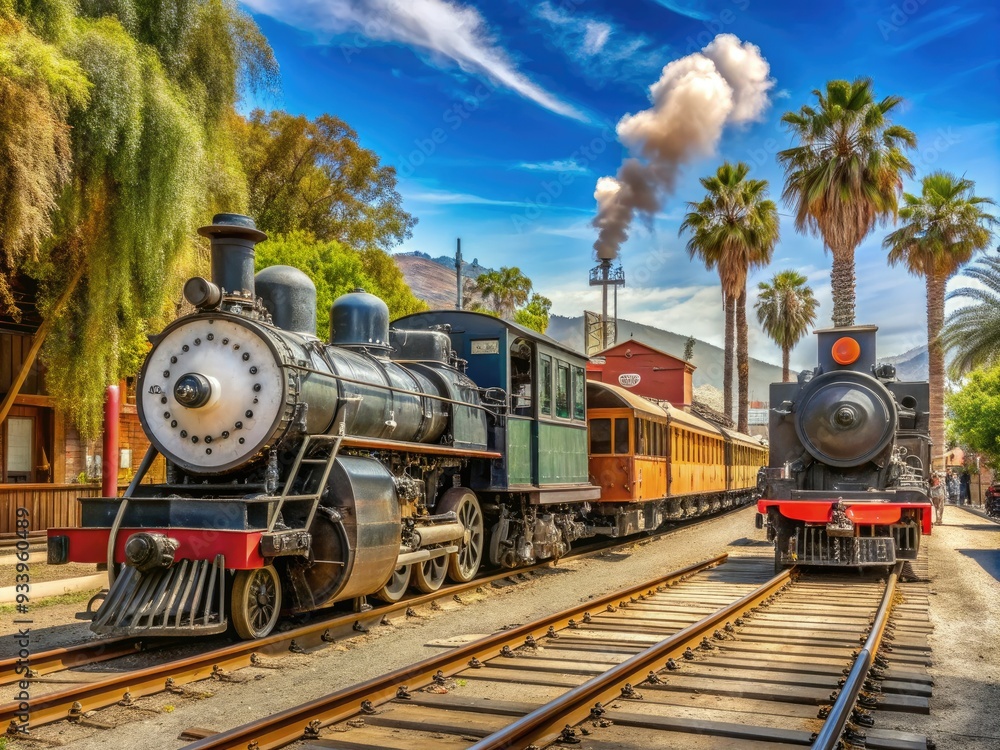 Vintage steam locomotives and historic railcars showcased at a popular ...