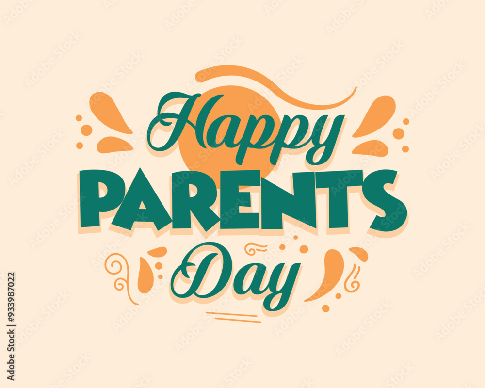 Parents day, vector illustration, flyer, banner, social media post ...