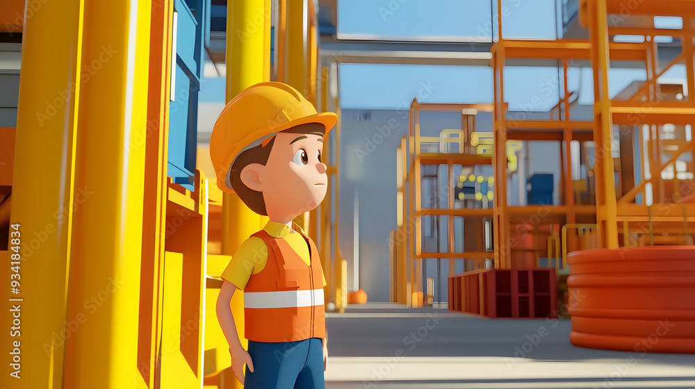 Safety First 3D Cartoon Scenarios on Industrial Safety Practices offers ...