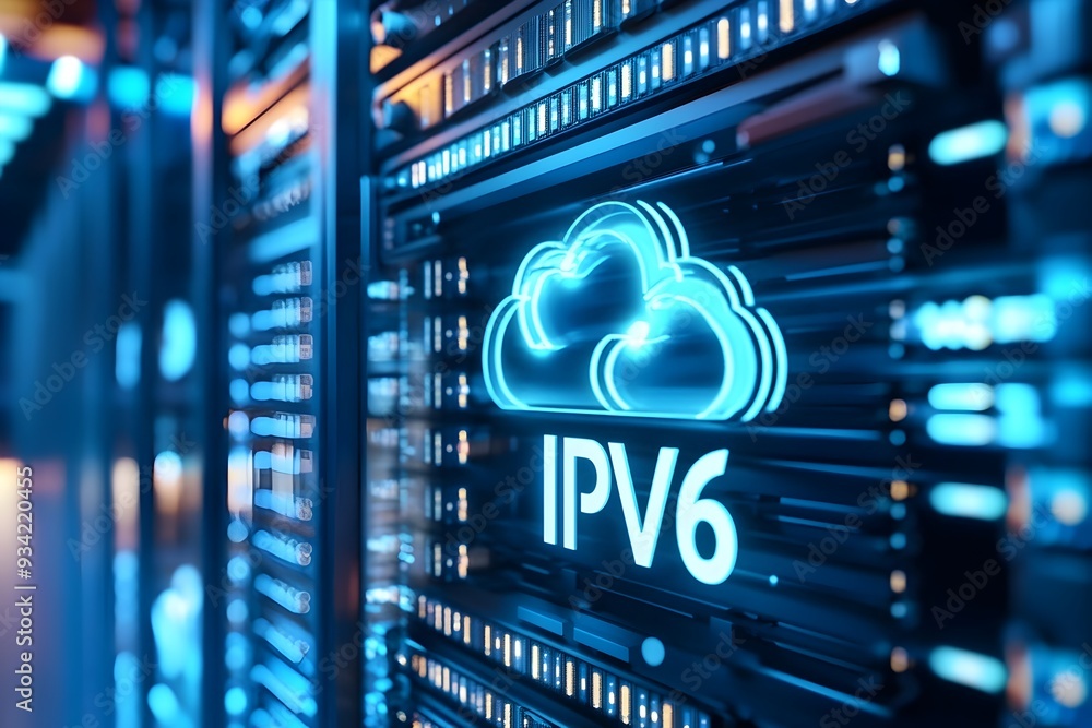 Visually Compelling Digital Artwork Illustrating Networking in Cloud Computing Environment with ...