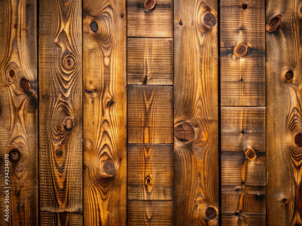 Rustic wooden plank wall serves as a natural and earthy background for ...