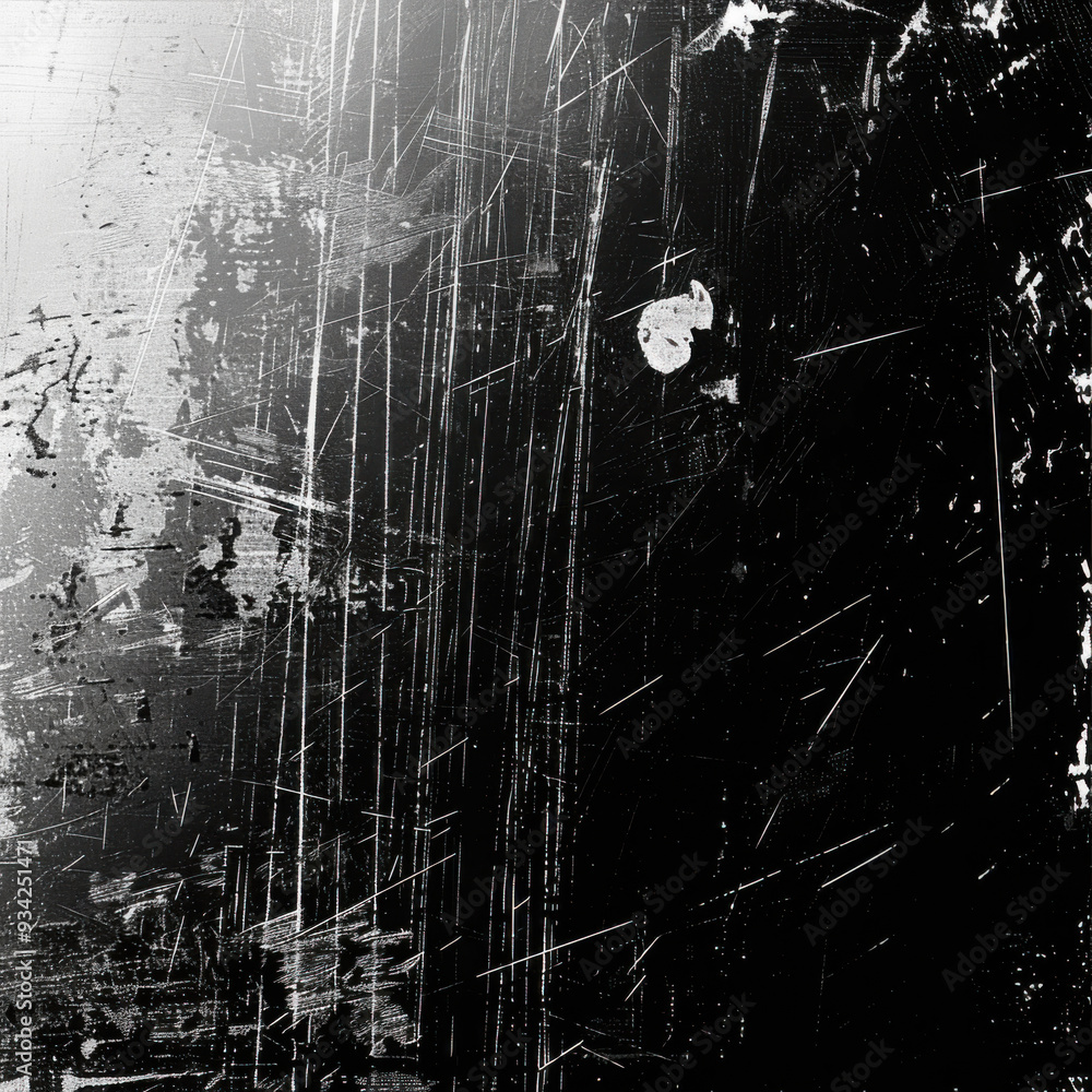 Dirt, grime and scratch overlay on transparent background. Old surface ...