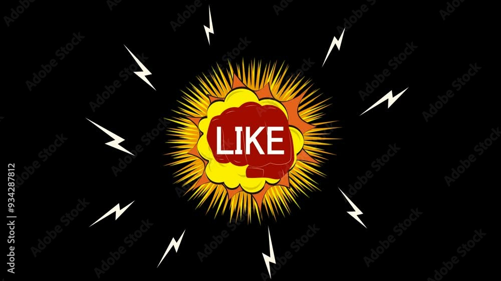 Like, Reminder, and Like Button Animation, drag and drop. looping video ...