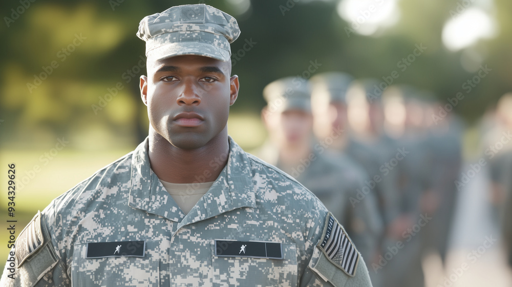 A drill sergeant guiding fresh soldiers through their first day of ...