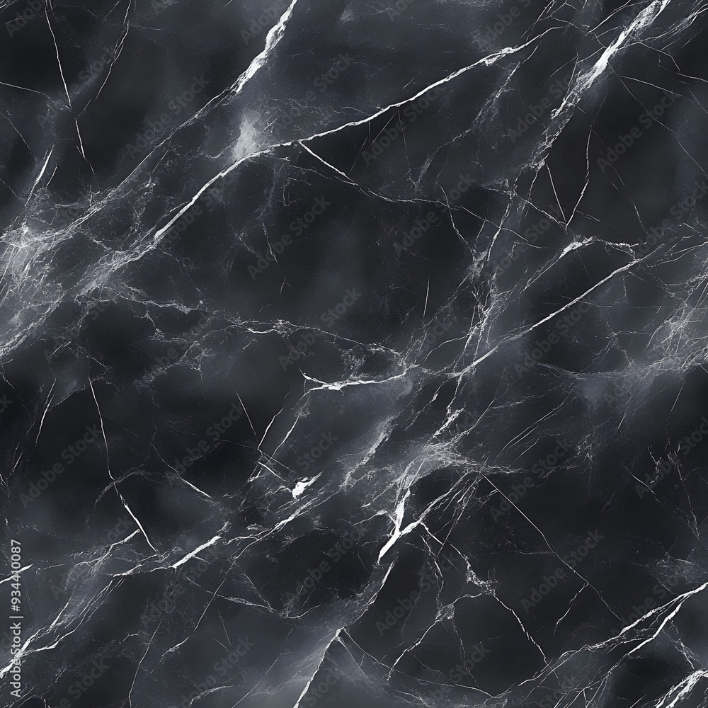 seamless black marble texture tile top view white marbling pattern ...