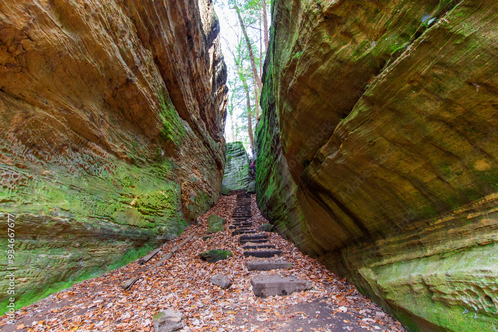 Cantwell Cliffs, Hocking Hills State Park, Ohio Stock Photo | Adobe Stock