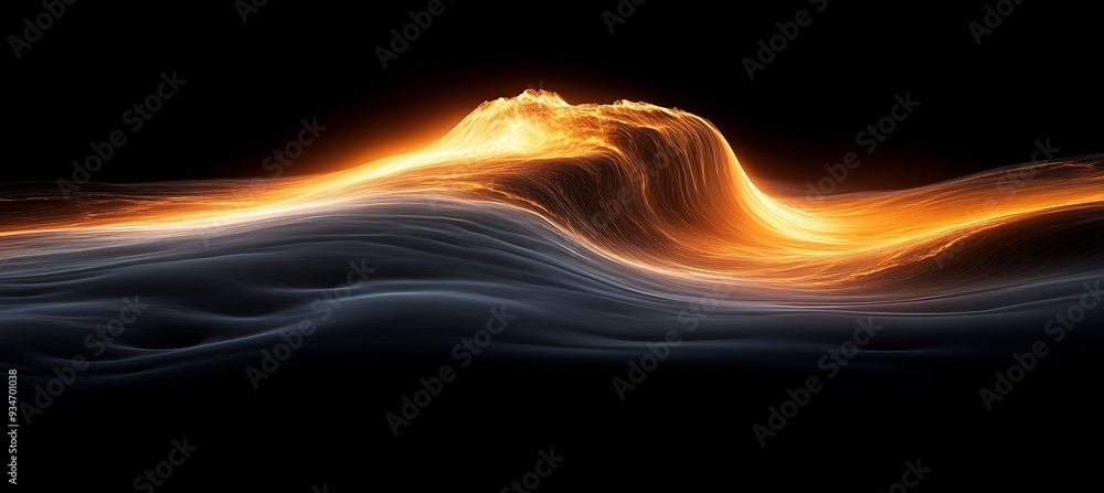 Black hole warping 3D spacetime with 2D gravitational waves distorting ...