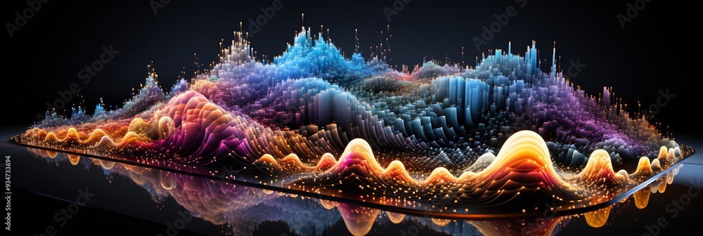Hawking radiation of a black hole visualized as a 3D wave of energy ...