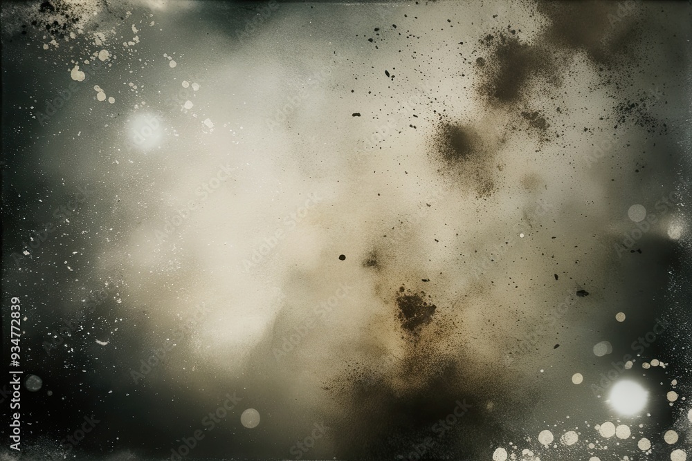 Cinematic Vintage Film Texture Background Featuring Dust Blotches and ...