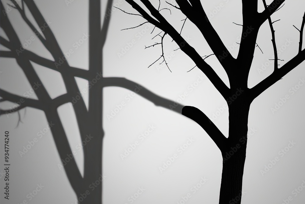 Authentic Tree Limb Shadow Overlay on Transparent Background with ...