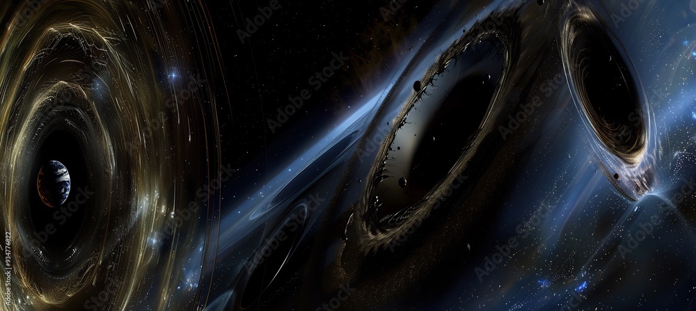 Study of black holes in 3D astrophysics where 2D light and ...