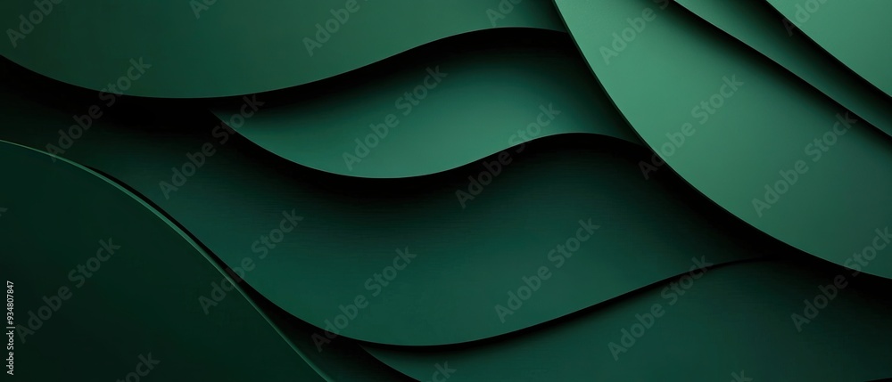 Monochrome dark green background with subtle gradient effect modern and ...