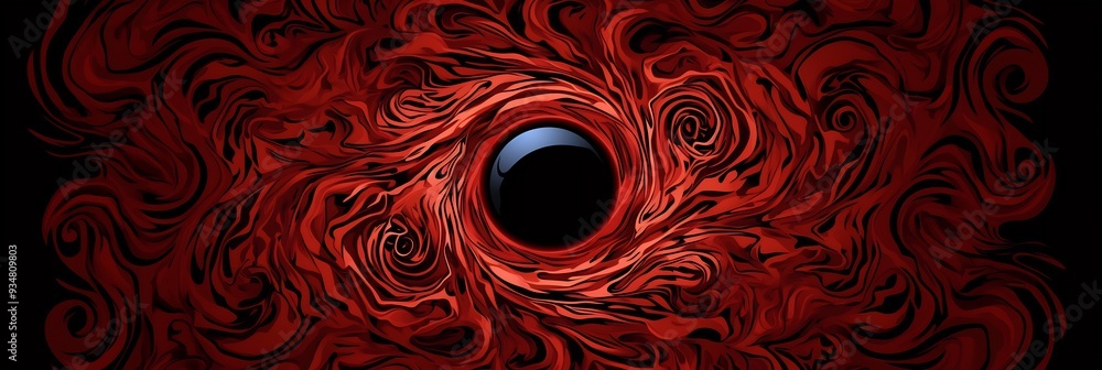 Black hole visualized as a 3D point of infinite density with 2D ...