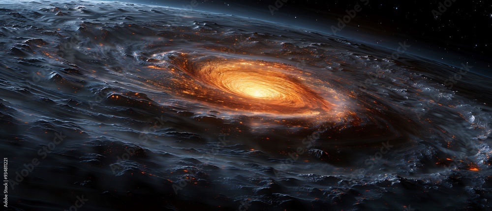 Black hole visualized in a detailed infographic with a 3D accretion ...