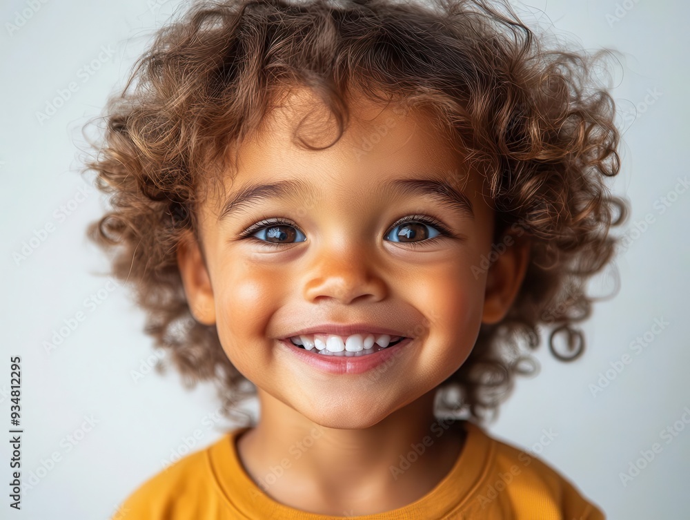 exuberant childs portrait radiating pure joy infectious laughter ...