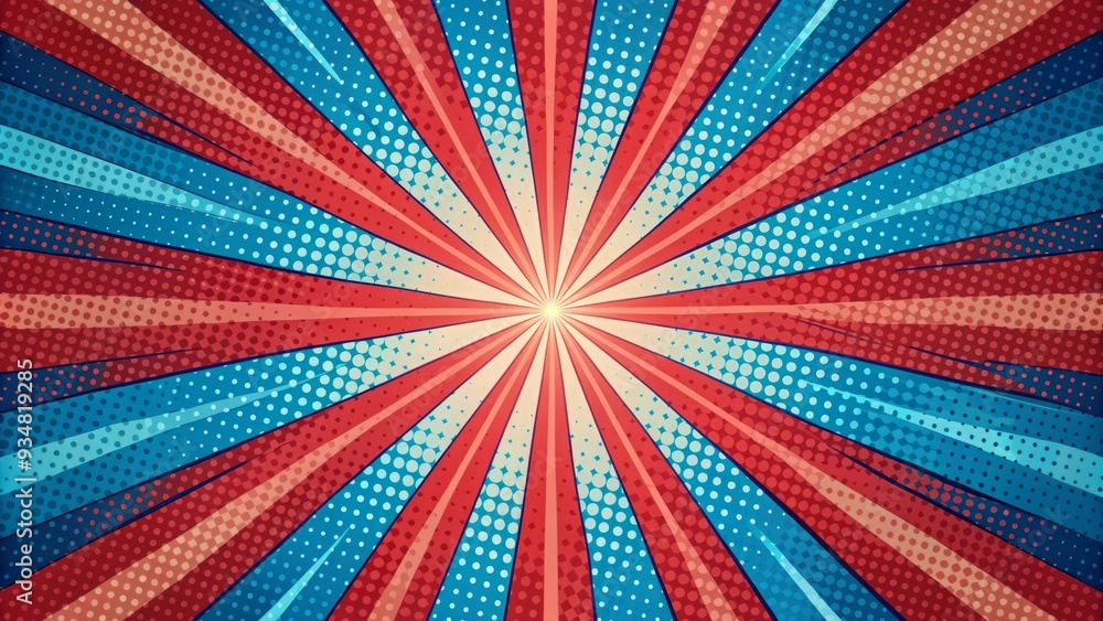 Vintage comic books background in red and blue duotone effect perfect ...