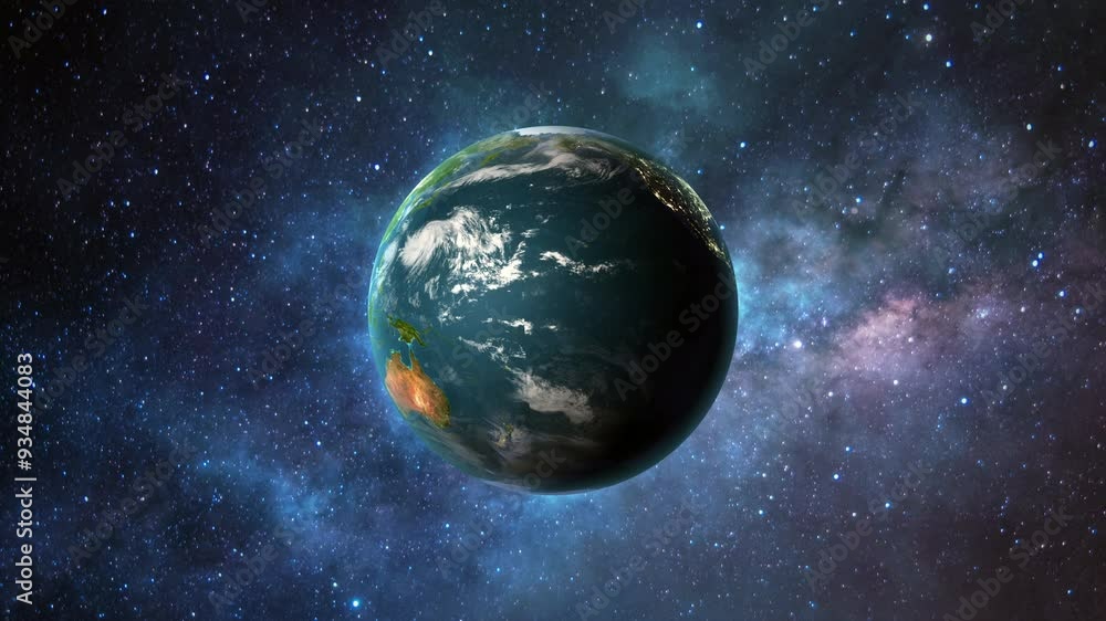 Rotation planet. Earth globe. World map design. Global sphere planet ...