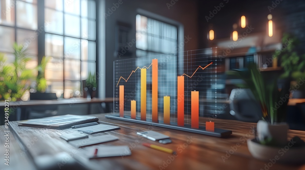 Highly detailed and technical data visualization depicting business ...