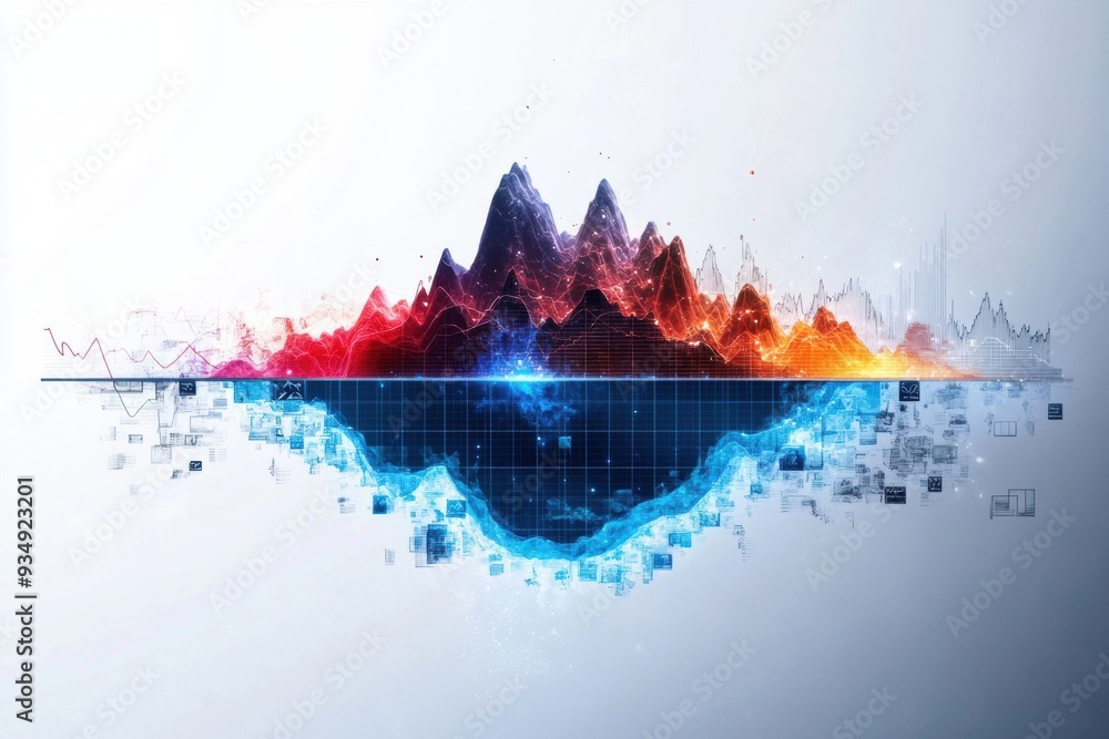 deep and insightful graph with shaded regions plotted on a comparative ...