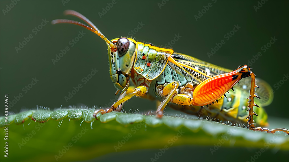 Amazon Treehopper resting on a leaf, its unique body shape and colors ...