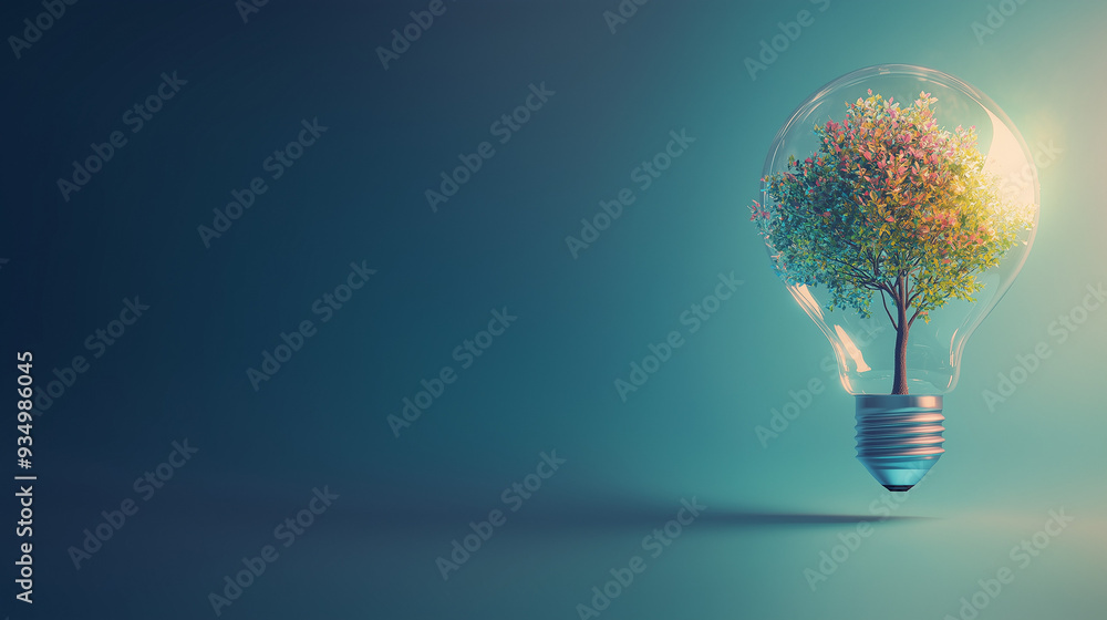 PPT Background Positive Thinking: A surreal image of a tree growing ...