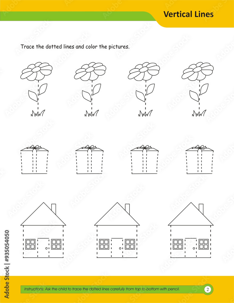 Prewriting skills, line practice sheet for kindergarten, Handwriting ...