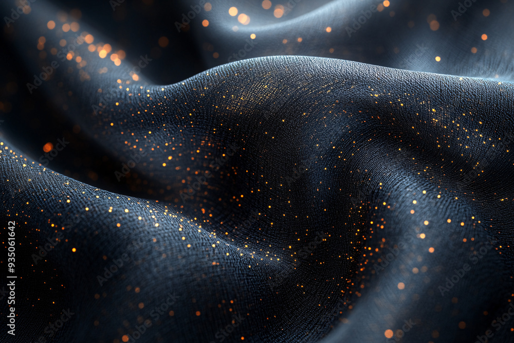 Ultra-detailed microscopic view of fabric, focusing on the softness and ...