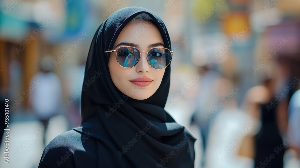 Muslim woman models with headscarves look face beautiful and attractive ...