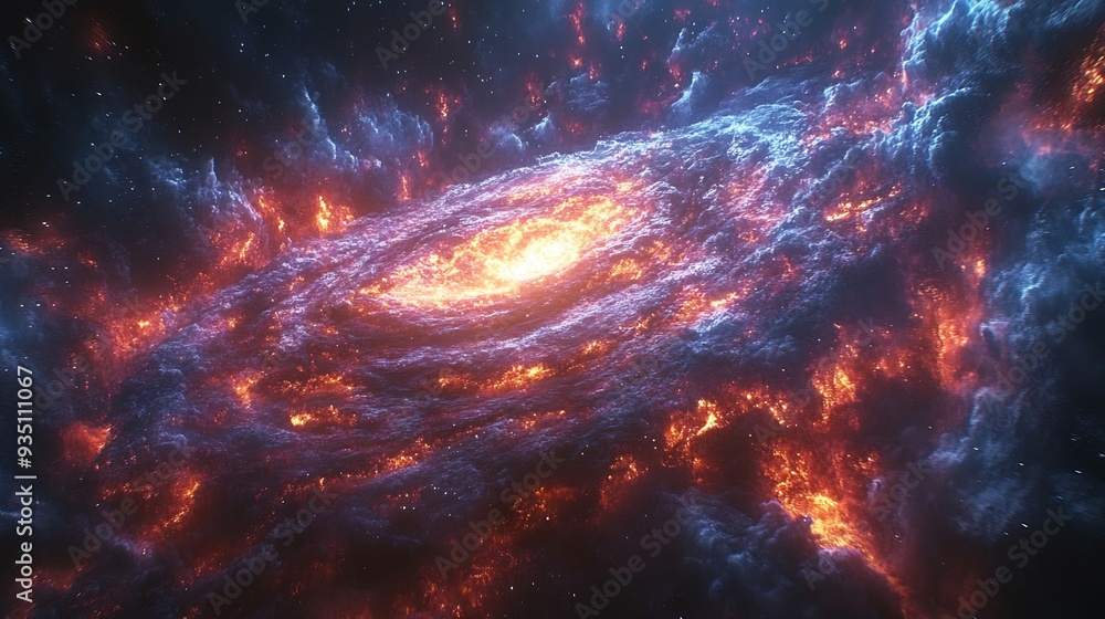 Illustration of a black hole with a 3D accretion disk surrounded by 2D ...