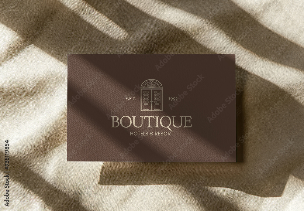 Stationery Flatlay Business Card Mockup With Generative AI Stock ...
