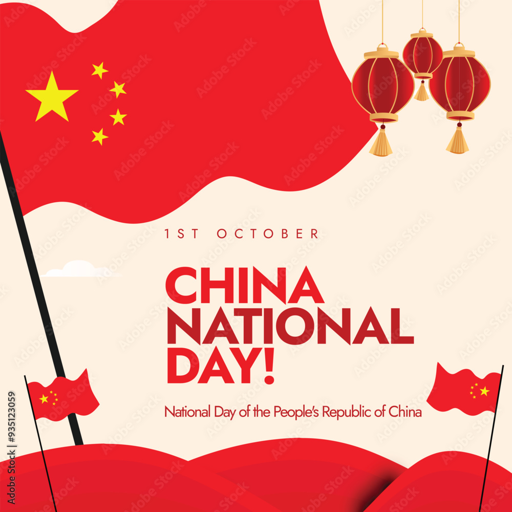 China National day. 1st October National day of the People's Republic ...