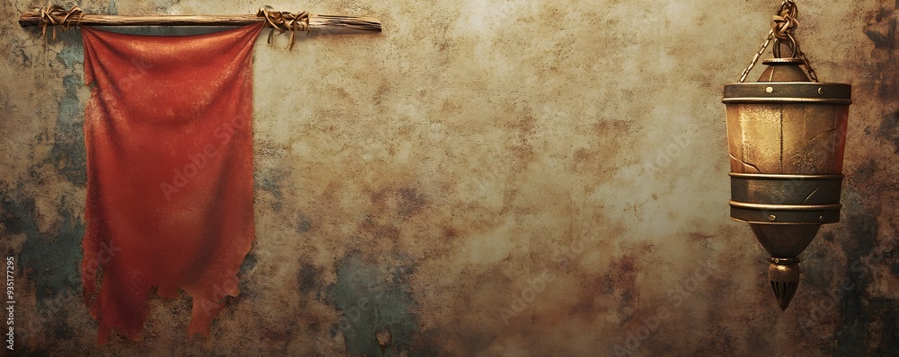 Enchanting Renaissance Faire Medieval Banner Background with Plain ...