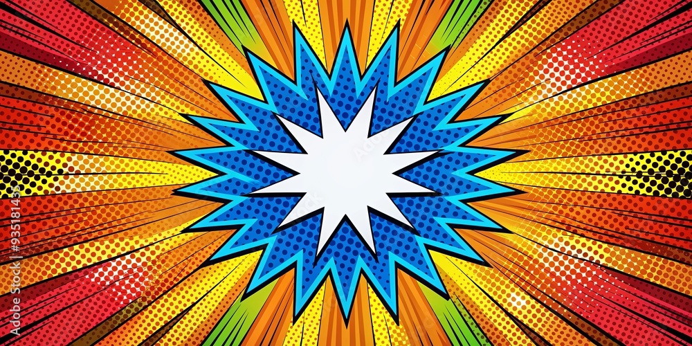 Comic books inspired abstract background texture with vibrant colors ...