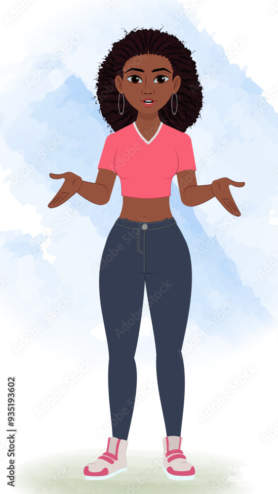 Girl cartoon character set . Cartoon character model sheet. Cartoon ...