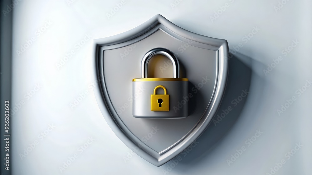 Background image featuring a shield and secure lock symbolizing online ...