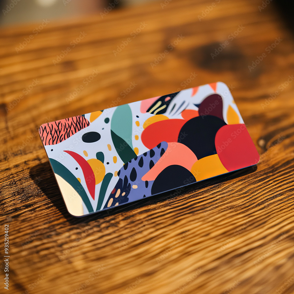Showcase a custom-designed bank card featuring a unique, personalized ...