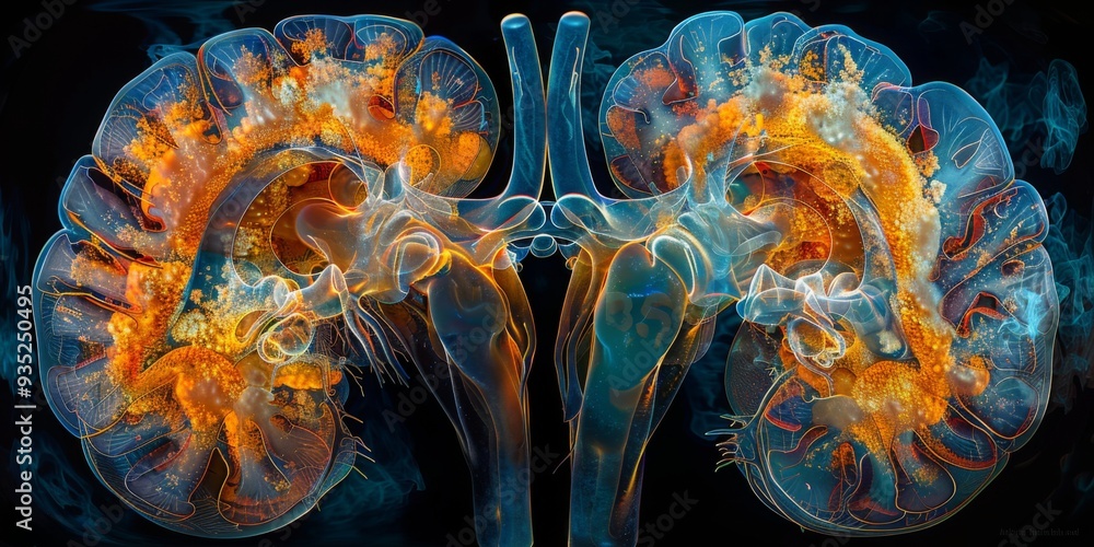 An immersive 360-degree panorama of the adrenal glands, showcasing ...