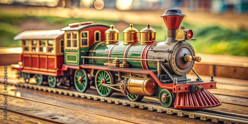 Vintage toy train chugging along collectors dream centerpiece, vintage ...