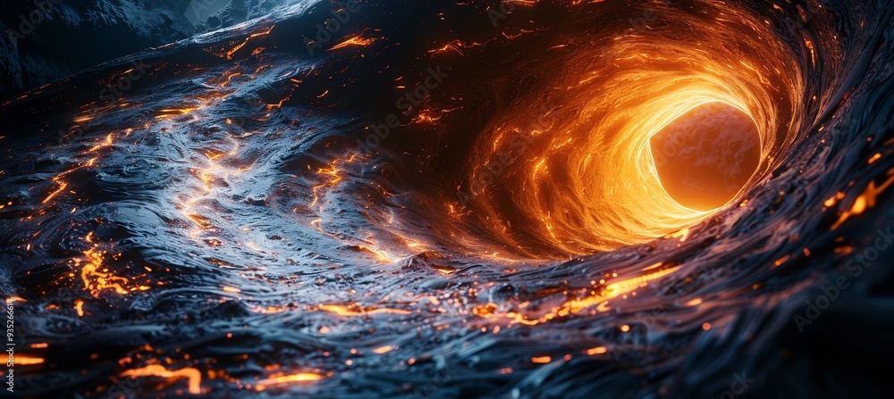 Depict black hole bending 3D spacetime according to relativity with 2D ...