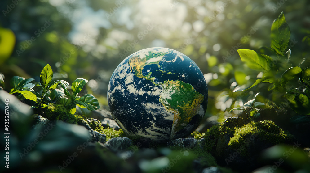 Text for "World Environment Day" accompanied by a creative concept ...